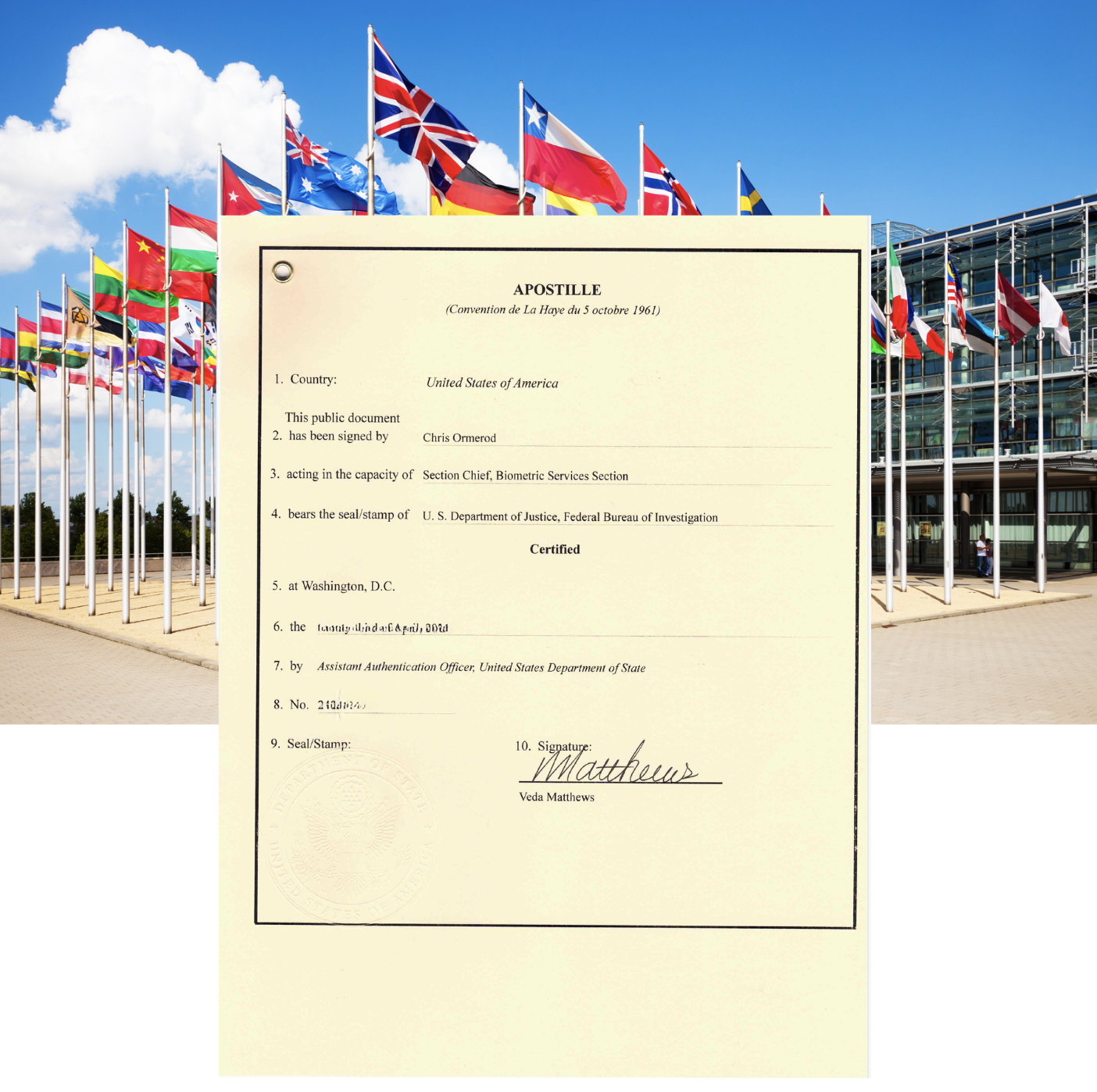 FBI Identity History Summary - Elite Documents- Apostilles Services